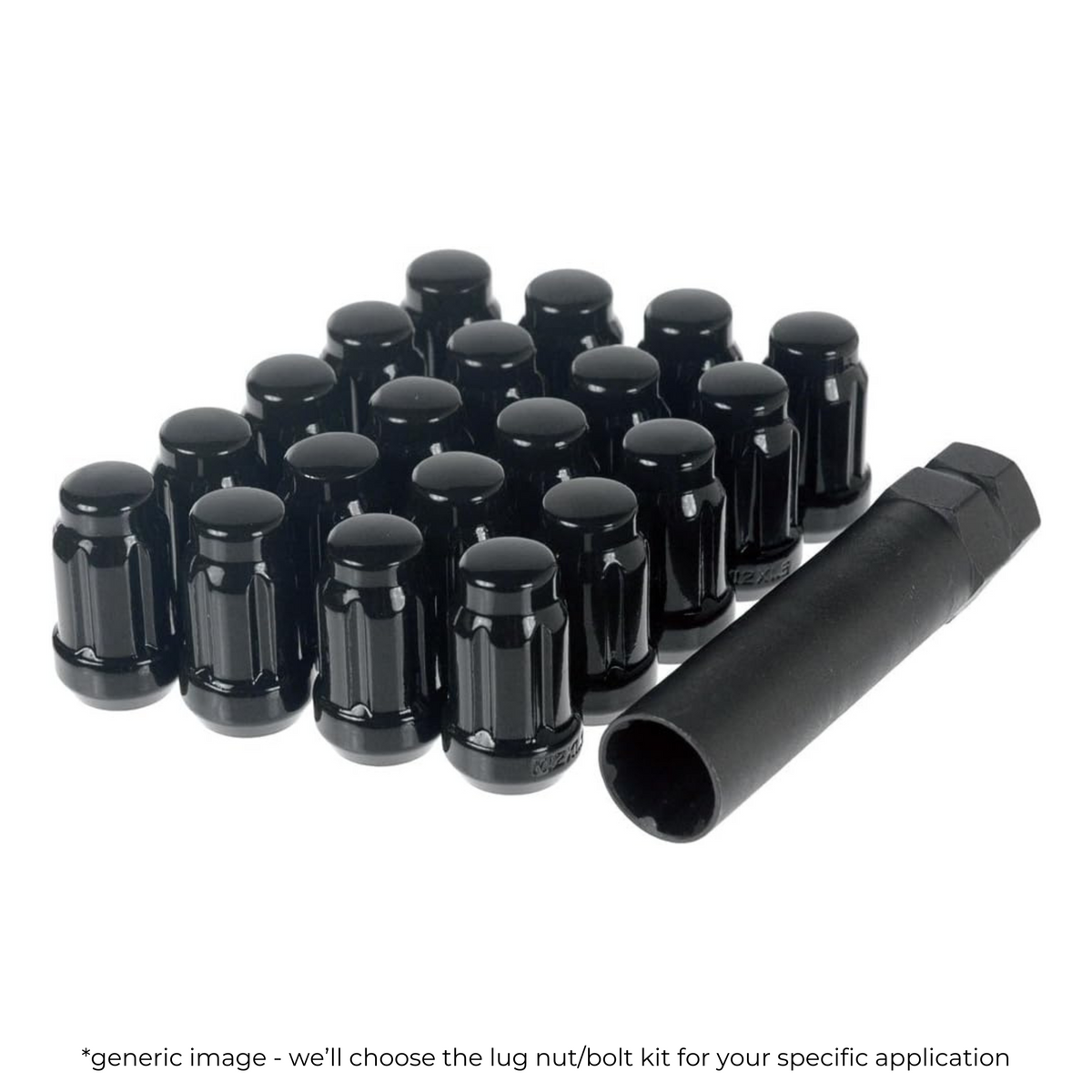 Krypton Black Hardware Kit (Lug Nuts/Bolts & Key) – Capital Auto Parts
