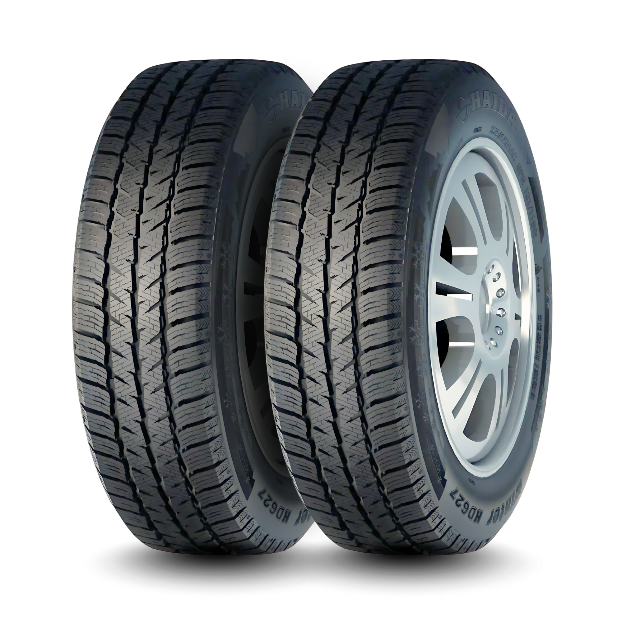 2056516HD627-2PK 205/65R16C 8PR Haida HD627 Winter 107/105T - 2 Pack ...