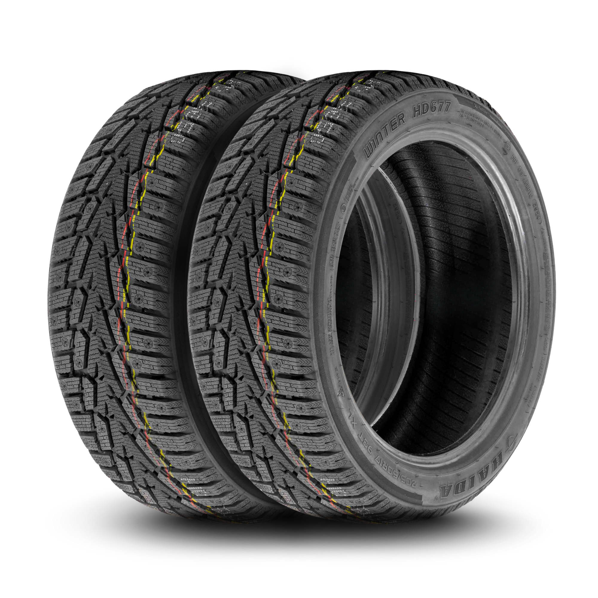 2856018HD677-2PK 285/60R18 Haida HD677 Studdable Winter 116T - 2 Pack ...