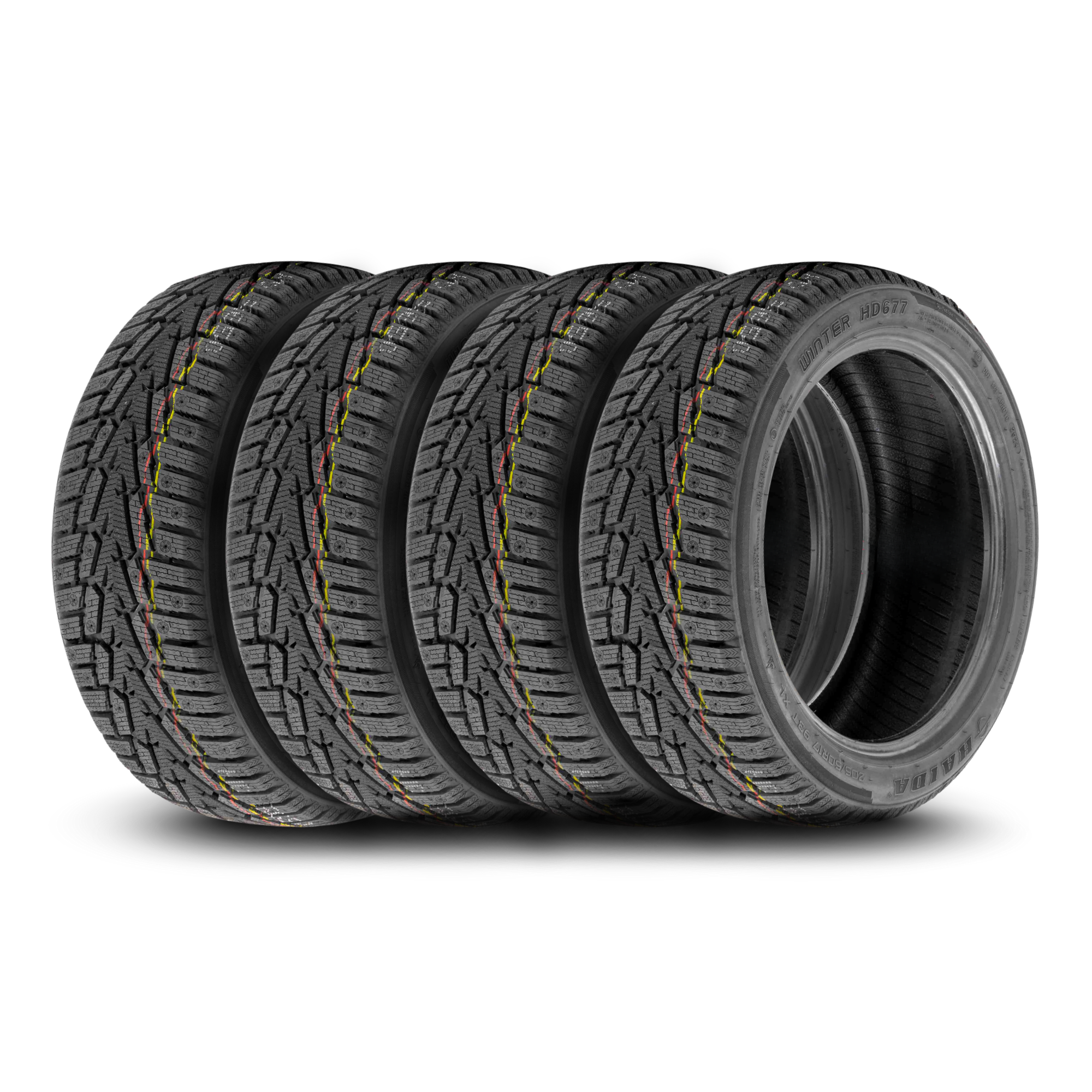 2156017HD677-4PK 215/60R17 Haida HD677 Studdable Winter 100T - 4 Pack ...